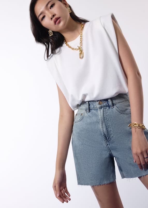 Jae Knit Round Neck Cap Sleeve Boxy Top | Love, Bonito SG