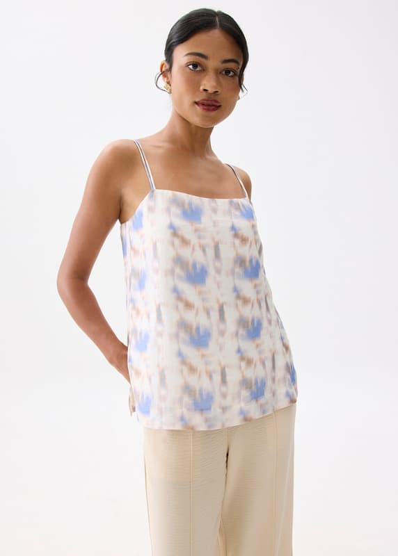 Abstract Relaxed Straight Neck Camisole Top | Love, Bonito PH
