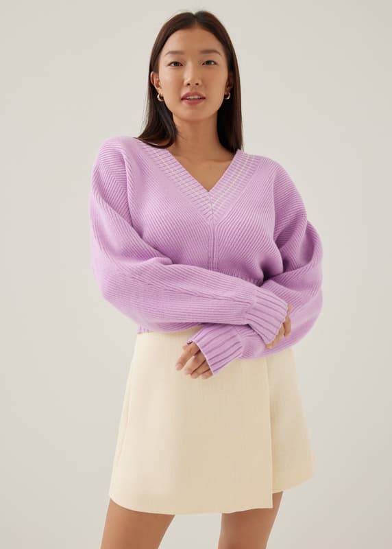 Aimee Relaxed Knit Sweater | Love, Bonito INTL