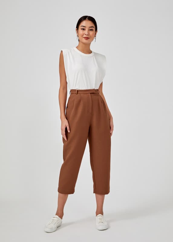 Barra Textured Peg Leg Pants | Love, Bonito INTL