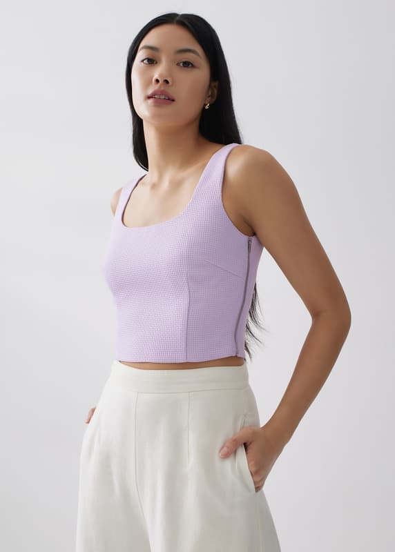 Franchette Textured Bustier Top | Love, Bonito INTL