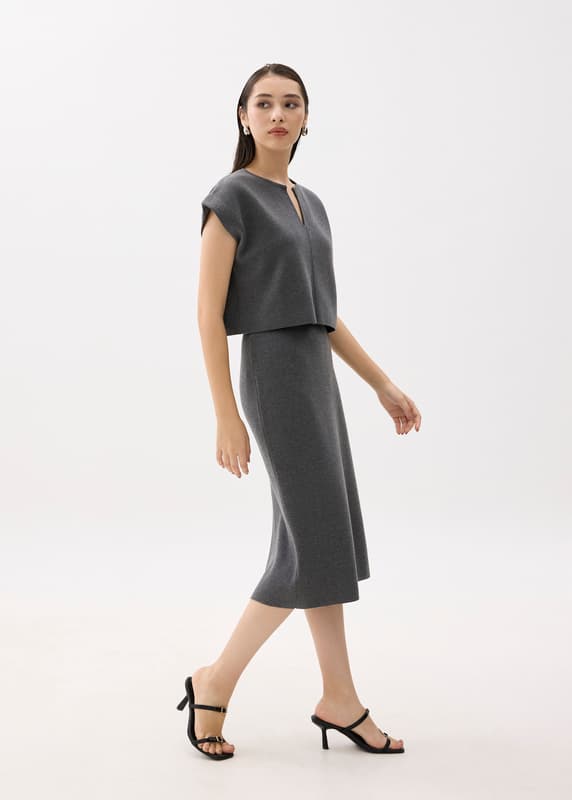 Esha Knit Crop Shell Top | Love, Bonito SG