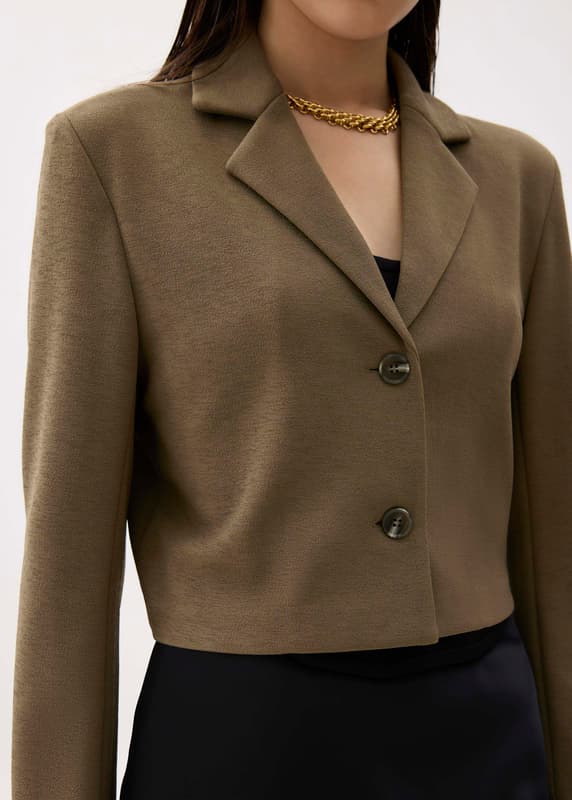 Alya Boxy Crop Blazer | Love, Bonito SG