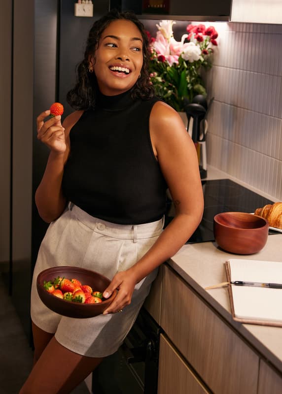 Monika High Neck Knit Tank Top | Love, Bonito SG