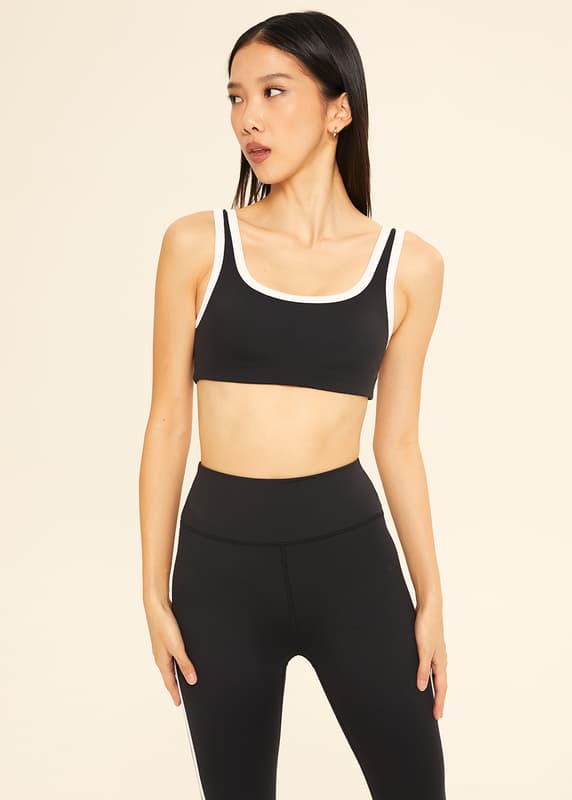 cheak BaseCore Scoop Bra with Contrast Piping | Love, Bonito SG