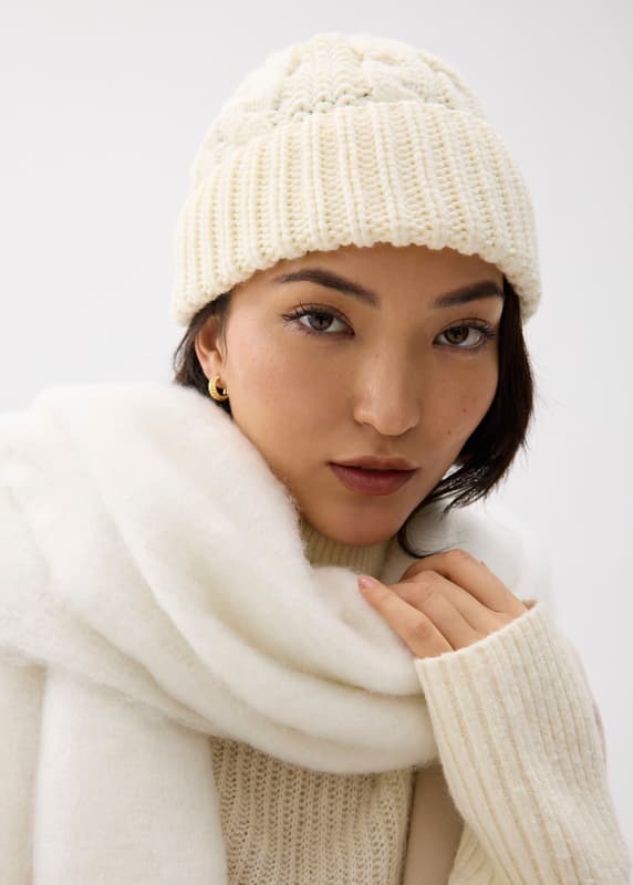 Cable Knit Beanie | Love, Bonito HK