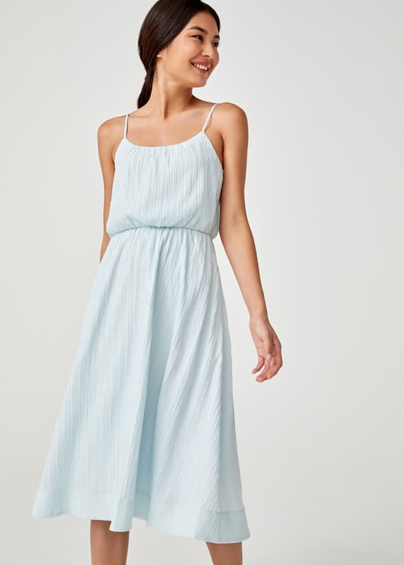 Buy Bess Tie Back Textured Midi Dress @ Love, Bonito | Shop Women's ...