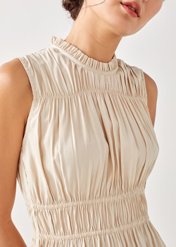 Carilyn Smocked Peplum Top | Love, Bonito US