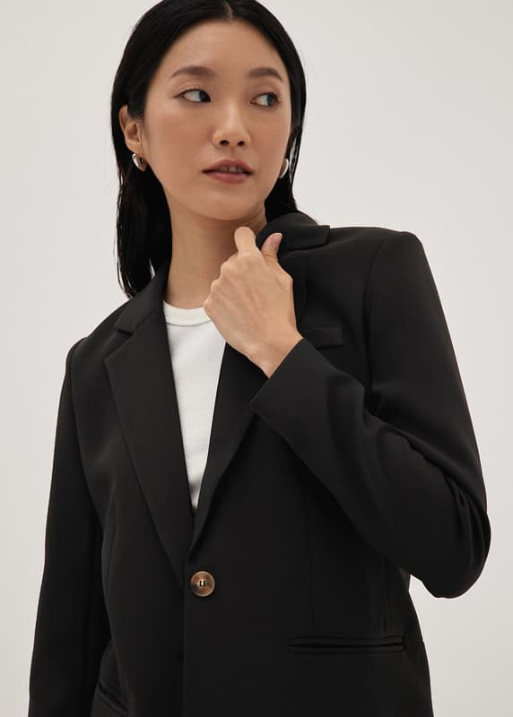 Haidyn Notch Lapel Relaxed Blazer | Love, Bonito HK