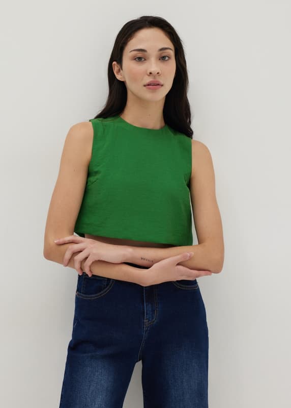 Rivka Loose Shell Crop Top | Love, Bonito PH