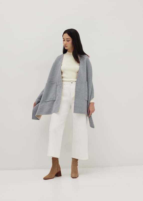 Juliette Double-faced Wool Blend Cape | Love, Bonito INTL
