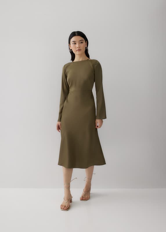 Buy Hyacinth Padded Satin Low Back Dress @ Love, Bonito | Shop Women's ...