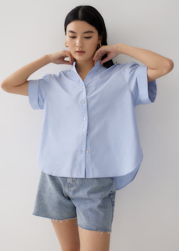 Raegan High Low Hem Shirt | Love, Bonito MY