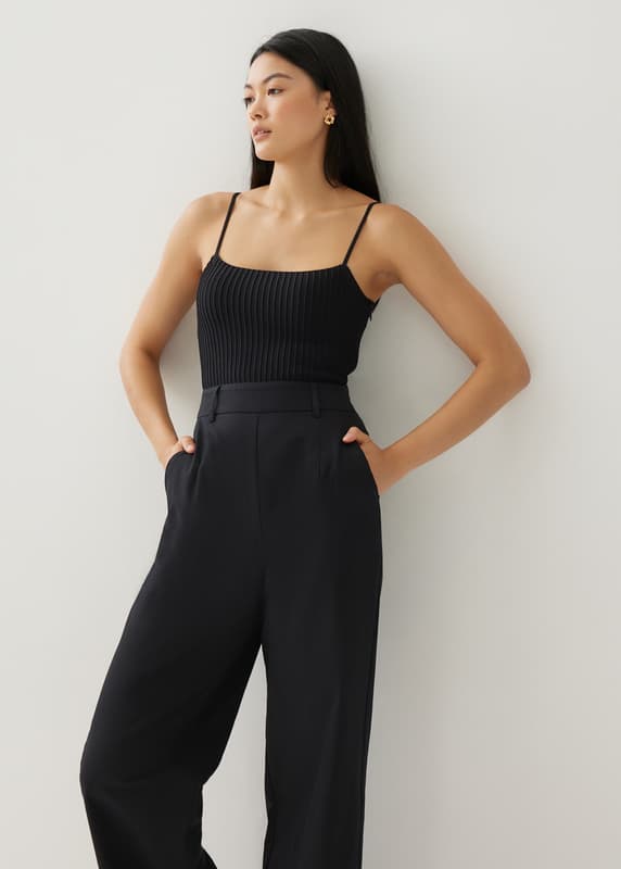 Belleza Contrast Straight Leg Jumpsuit | Love, Bonito MY