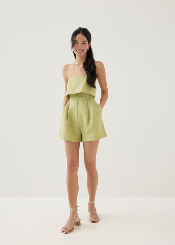 Buy Dezza Tweed A-line Romper @ Love, Bonito | Shop Women's Fashion Online | Love, Bonito INTL