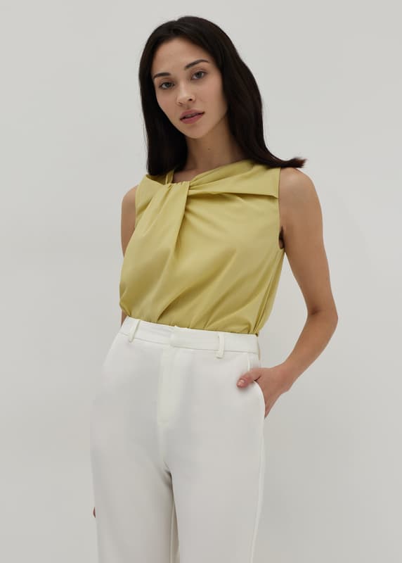 Sadie Knot Front Asymmetrical Top | Love, Bonito INTL