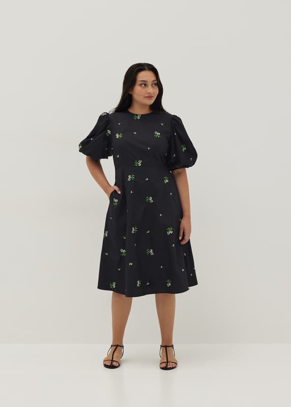 Buy Juliet Padded Embroidered Open Back Dress @ Love, Bonito Hong Kong ...