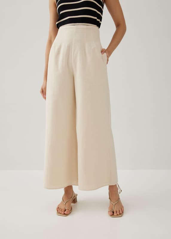 Filippa Cotton Wide Leg Pants Love Bonito Sg