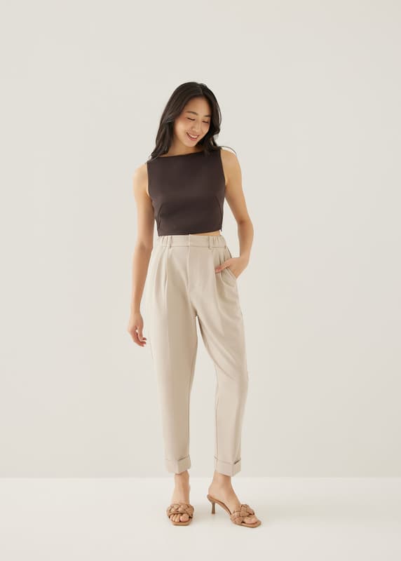 Phylis Tailored Peg Leg Pants Love Bonito Us