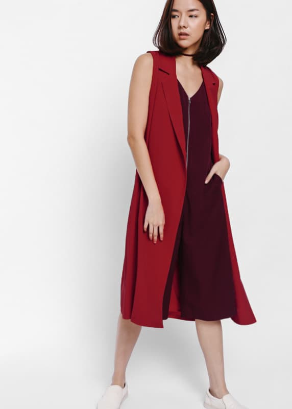 Visvya Long Line Vest | Love, Bonito INTL