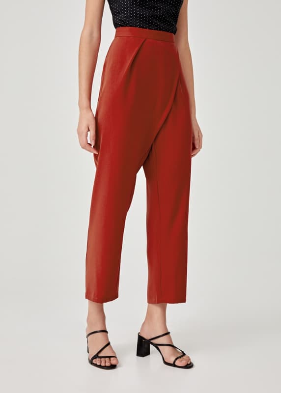 Trinette Foldover Peg Leg Pants | Love, Bonito SG