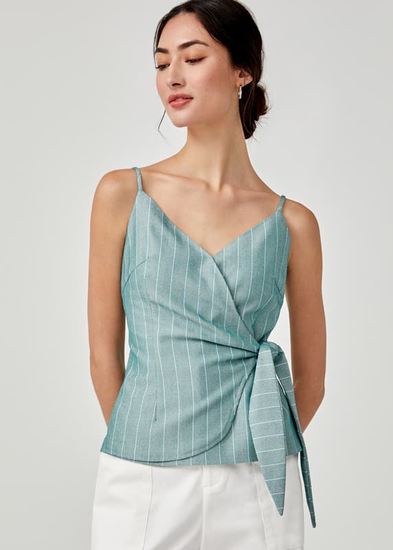 Liya Wrap Camisole Top | Love, Bonito SG