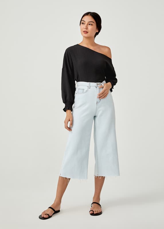 Malvine Textured Off Shoulder Top | Love, Bonito Philippines