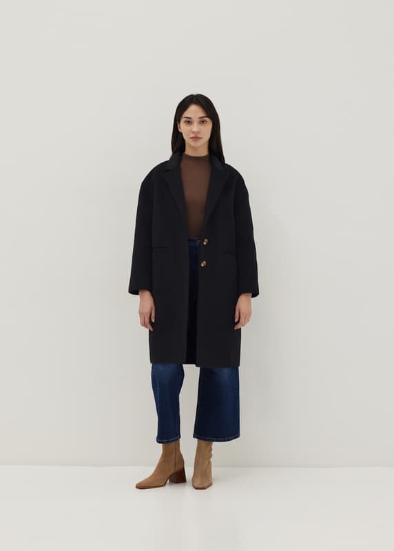 Buy Hailey Double-faced Notch Lapel Coat @ Love, Bonito Singapore ...