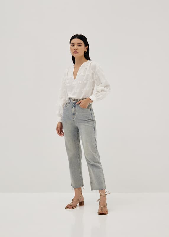 Buy Toya Textured Poet Blouse @ Love, Bonito Hong Kong | Shop Women's ...