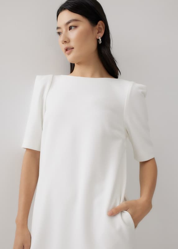 Libby Shift Puff Sleeve Dress | Love, Bonito US