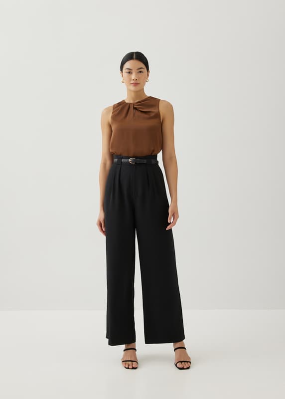 Buy Tahli Satin Front Twist Shell Top @ Love, Bonito | Shop Women's ...