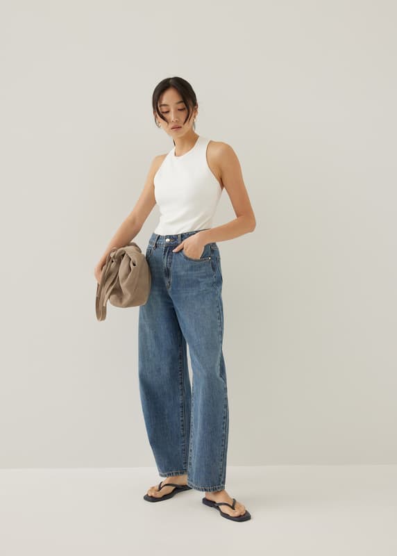 Mickee Denim Barrel Jeans | Love, Bonito PH