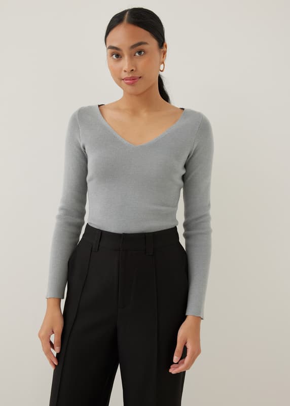 Evita Fitted Knit Top | Love, Bonito SG