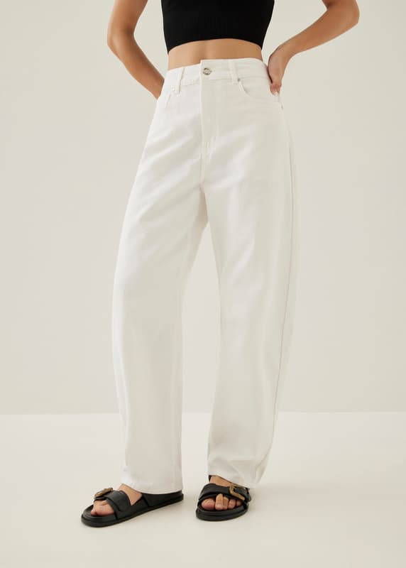 Mickee Denim Barrel Jeans | Love, Bonito INTL
