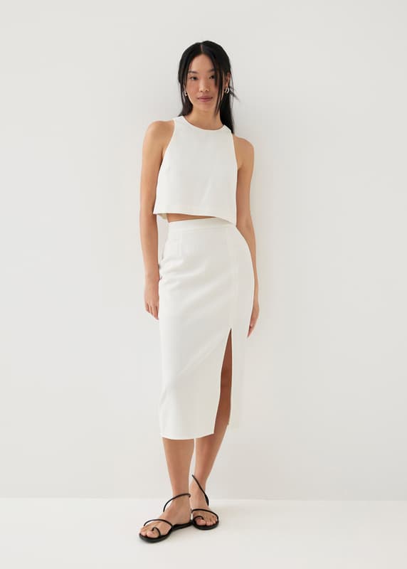 Buy Aryan Tweed Crop Tank Top @ Love, Bonito Singapore | Shop Women's ...