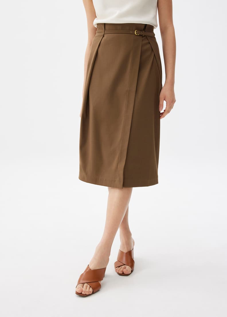 Belted Front Wrap Column Midi Skirt | Love, Bonito US Belted Front Wrap Column Midi Skirt | Love, Bonito US