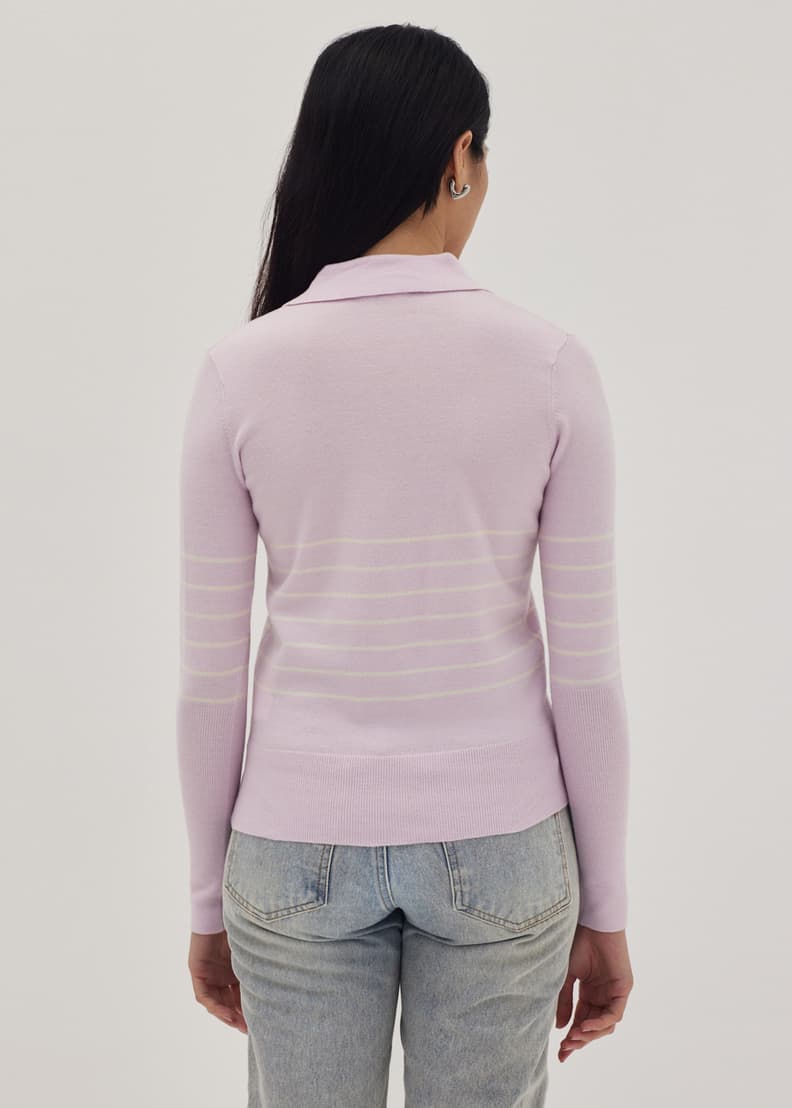 Jeselle Collared Knit Sweater | Love, Bonito INTL