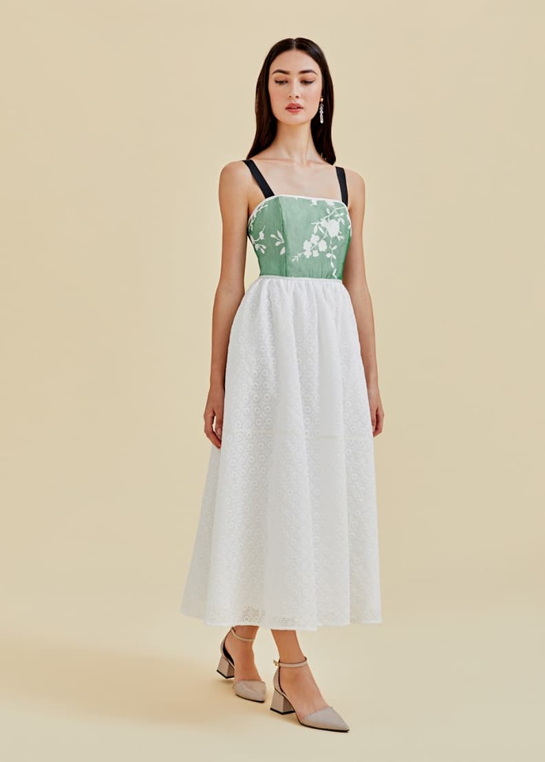 Calliah Jacquard Camisole Dress | Love, Bonito Philippines