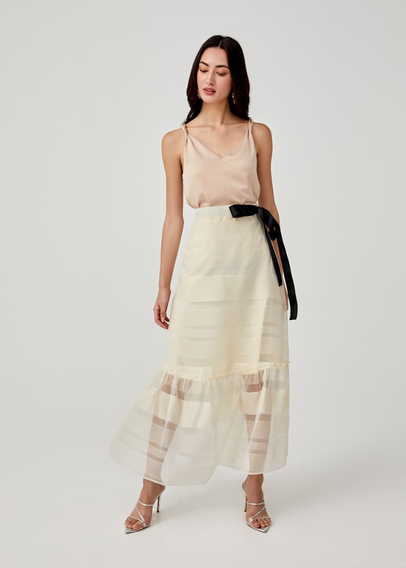 Peggy Jacquard Maxi Skirt | Love, Bonito US