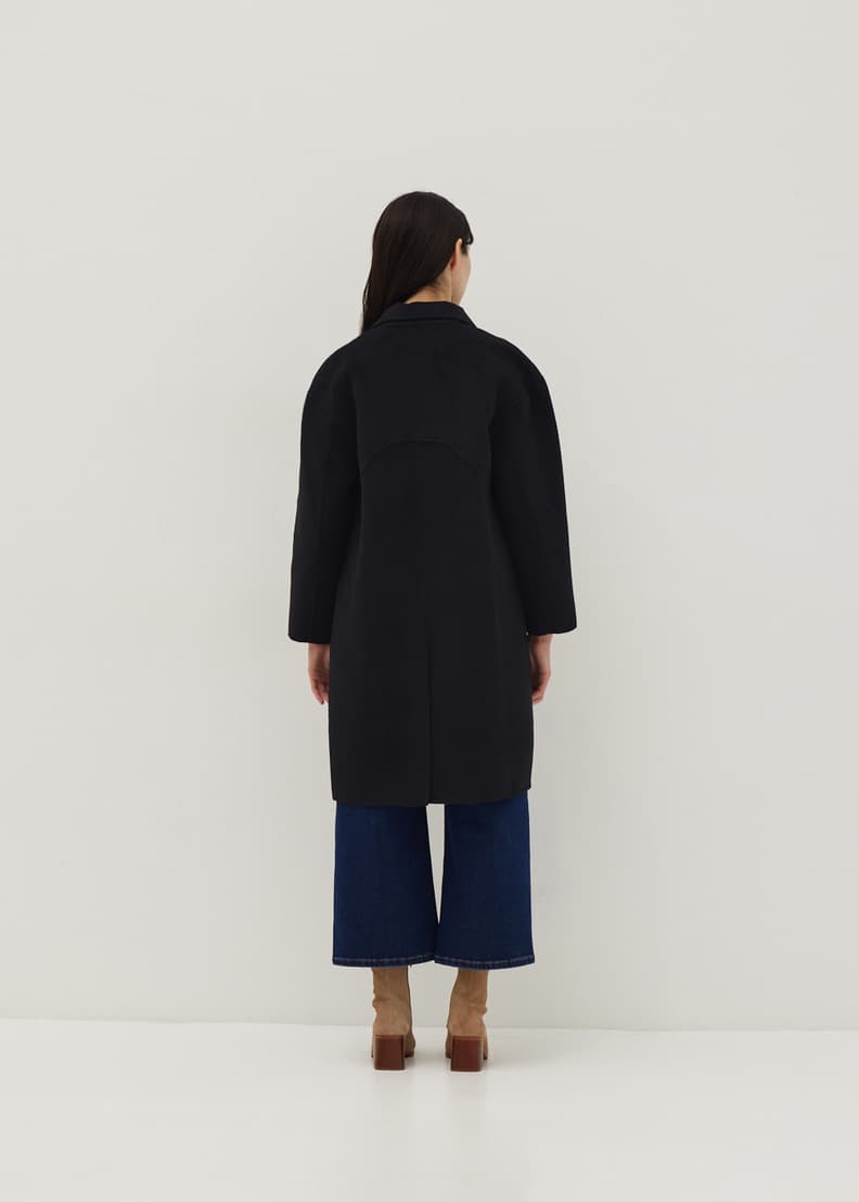 Hailey Double-faced Notch Lapel Coat | Love, Bonito INTL