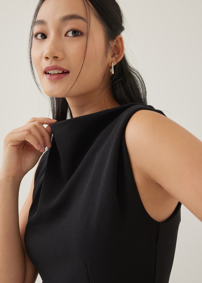Grethel Drape Column Maxi Dress | Love, Bonito HK